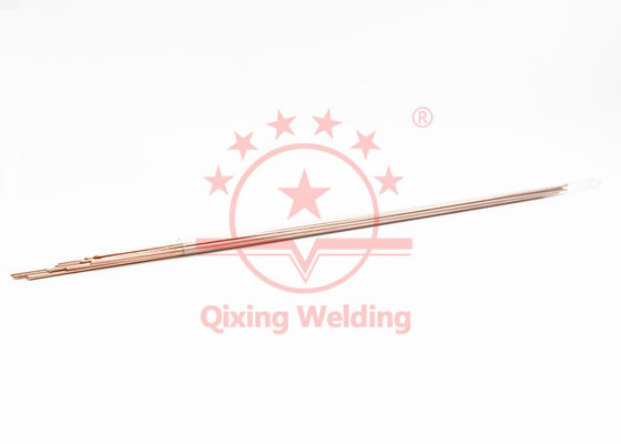 Stable Arc Fluxless Brazing Rods , Small Splash Copper Pipe Welding Rod With Brass
