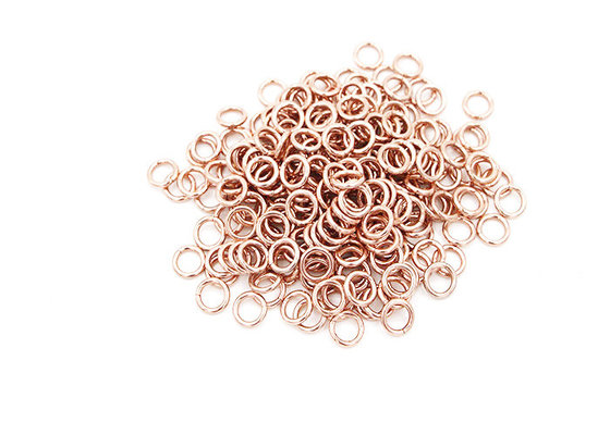 Cu - Zinc Alloy Welded Brazing Rings For Sanitary Ware 4.9mm Inner Diameter