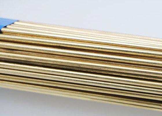 1.6 - 5.0 Mm Brass Brazing Rod Brass Filler Metal Pinchbeck Alloy Material