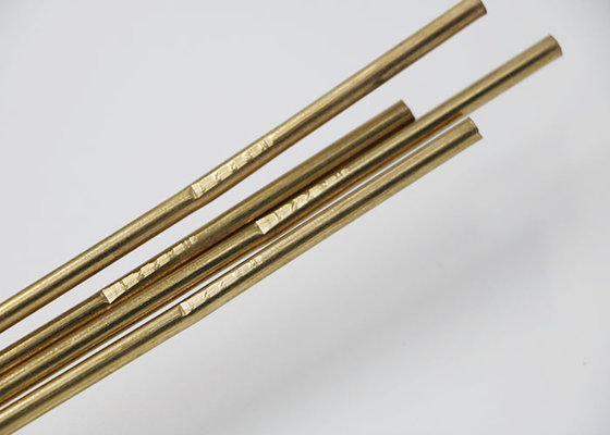 High Ductility / Toughness Brass Brazing Rod 5.0mm Dia Yellow / Gold Color
