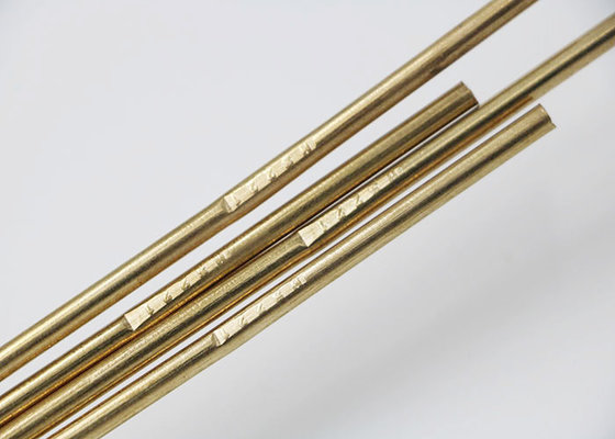 1.6 - 5.0 Mm Brass Brazing Rod Brass Filler Metal Pinchbeck Alloy Material