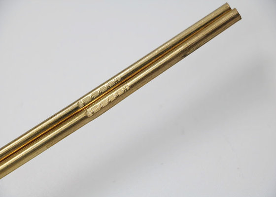 Customized Size Brass Brazing Rod Round / Flat Shape 2.0mm Long For Electricity