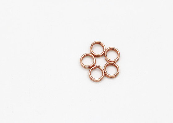 Cu - Zinc Alloy Welded Brazing Rings For Sanitary Ware 4.9mm Inner Diameter