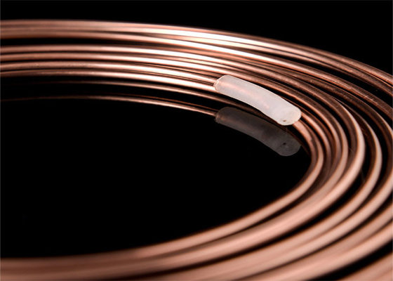 Anti Corrosion C1020 Pancake Copper Tube , 5 / 32 Air Conditioning Piping