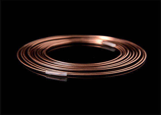 3 / 16 Air Conditioning Copper Pancake Coil Thickness 0.28 - 0.81mm Diameter 4.76mm
