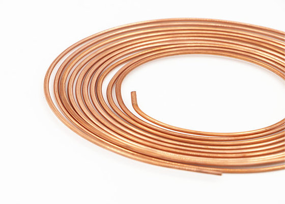 Brazing Materials Copper Pancake Coil , HVAC Refrigeration Copper Tube
