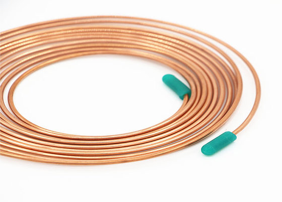 Pancake Air Conditioner Copper Pipe , Insulated C12200 Copper Coil Pipe