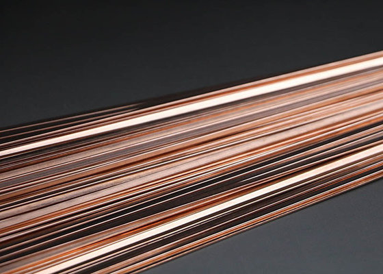 High Tensile Soldering Copper Pipe , Cooling System Metal Brazing Rods