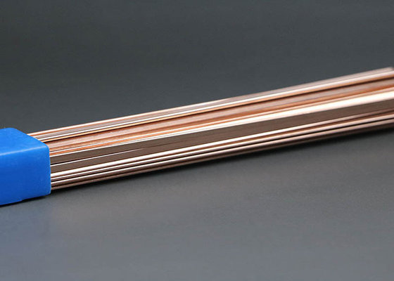 No Flux Copper Rod Welding , 1.3mm * 3.2mm * 500mm Alloy Soldering Rods