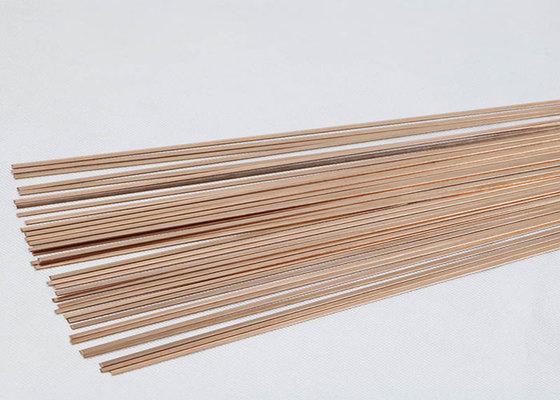 Round Flat  / Square Soldering Copper Wire , Orange Copper Pipe Welding Rod