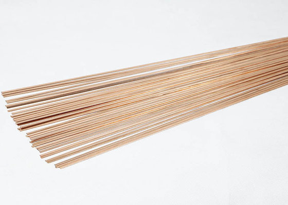 500mm Copper Filler Rod , No Flux 1 / 8 Inch Dia Copper Phosphorus Brazing Rods