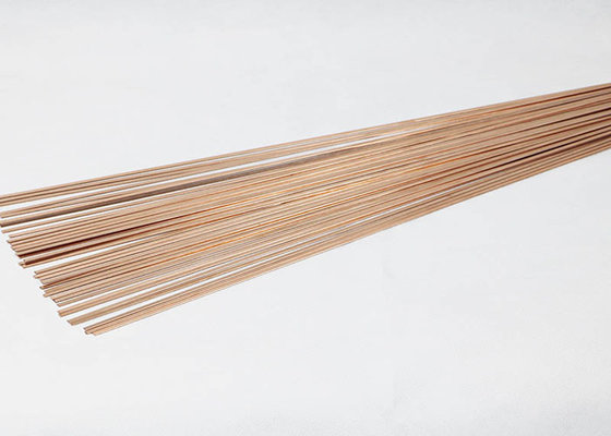 500mm Copper Filler Rod , No Flux 1 / 8 Inch Dia Copper Phosphorus Brazing Rods