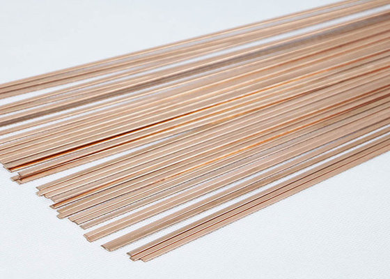 Round Flat  / Square Soldering Copper Wire , Orange Copper Pipe Welding Rod