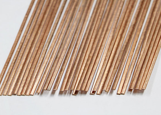 No Flux Copper Rod Welding , 1.3mm * 3.2mm * 500mm Alloy Soldering Rods
