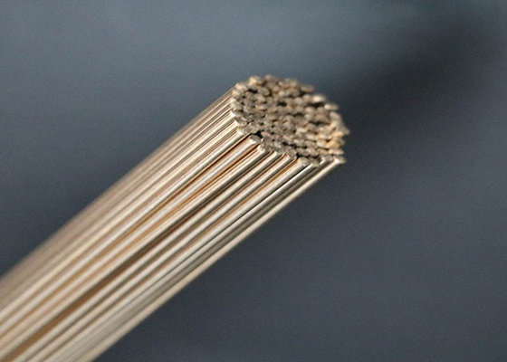 Customized Size Brass Brazing Rod Round / Flat Shape 2.0mm Long For Electricity