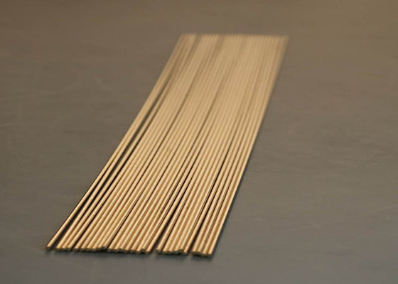 Yellow Metal Alloy Arc Welding Rods , 2.0 Mm / 4.0 Mm Round Bar Brass For Vacuum Brazing 