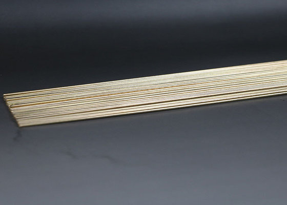 Yellow Metal Alloy Arc Welding Rods , 2.0 Mm / 4.0 Mm Round Bar Brass For Vacuum Brazing 