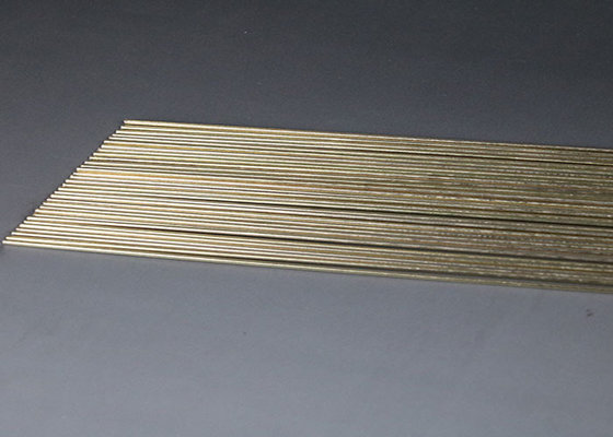 2.0 X 500mm Brass Round Rod , Brass Welding Electrodes For Copper / Brass