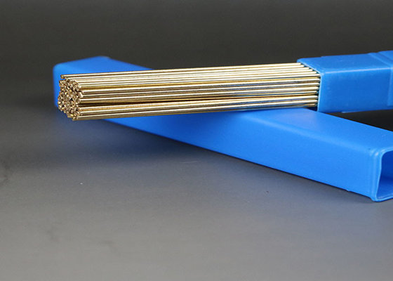 2.0 Mm X 1000 Mm Brass Brazing Wire , Nickel Alloy Soldering Welding Brazing Rods