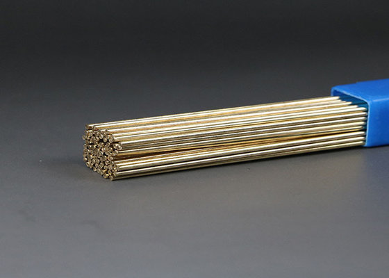 Copper Zinc Brass Brazing Wire , 1000 MM Nickel Plated Alloy Welding Rods
