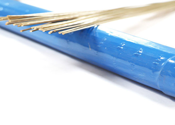 Copper Zinc Brass Brazing Wire , 1000 MM Nickel Plated Alloy Welding Rods