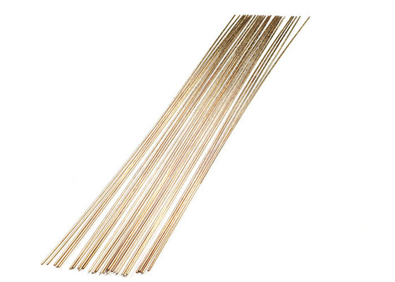 Copper Zinc Brass Brazing Wire , 1000 MM Nickel Plated Alloy Welding Rods