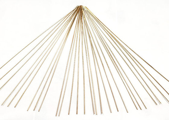 2.0 Mm X 1000 Mm Brass Brazing Wire , Nickel Alloy Soldering Welding Brazing Rods