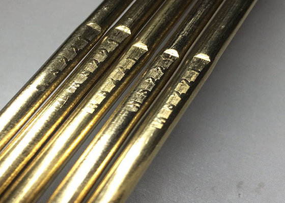 Frame Brazing Thin Brass Rod , High Performance Brass Round Bar Stock