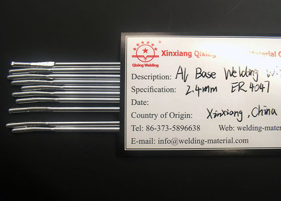 ER4047 TIG Filler Wire Aluminum Welding Rods For Bicycle Frame Gray Color