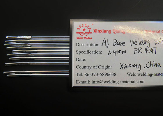1000mm Long Aluminum Welding Wire , Alloy 4047 Aluminum Filler Rod For Welding