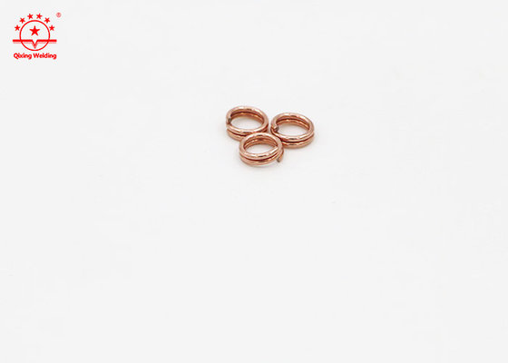 Low Plasticity Brazing Rings Stable Arc For Evaporator Copper Fitting