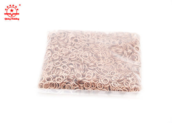 Low Silver Based Alloy Brazing Rods , Phos Copper Pipe Ring OEM Accepted