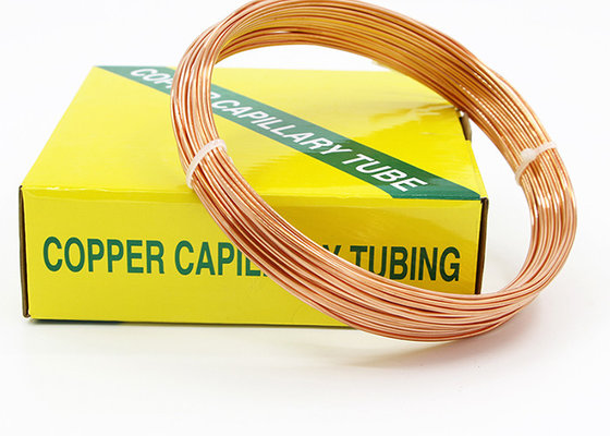 HAVC Copper Capillary Tube For Cooling Pipes Outer Diameter 1.83 - 3.69 MM
