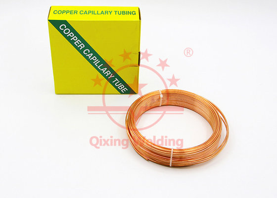 Torch Brazing 99.99 % Copper Capillary Tube For Household Electrics Equipment