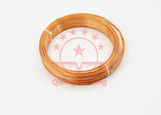 High Flatness Copper Capillary Tube For AC High Purity Cu Material Yellow Color