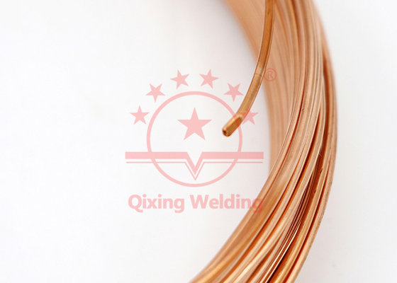 High Flatness Copper Capillary Tube For AC High Purity Cu Material Yellow Color