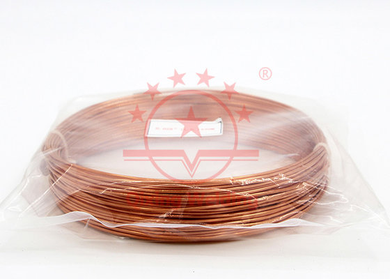 Yellow Refrigeration Copper Pipe For Split Ac , Oiled Surface Hvac Copper Fittings
