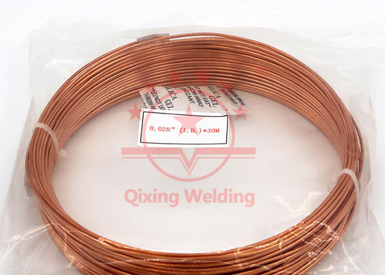 Brazing Alloys Air Conditioner Copper Pipe , High Plasticity Spiral Copper Tube