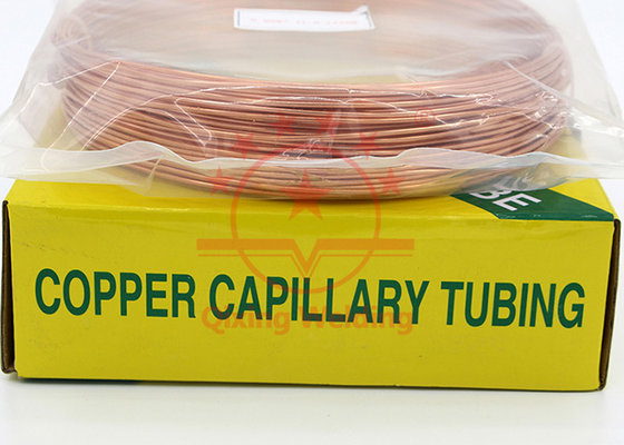 99.99 % Cathode Copper Capillary Tube Refrigeration Systems Pipe Fittings