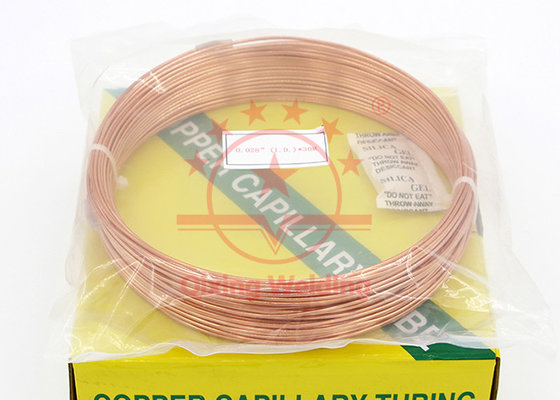 High Frequency Brazing Copper Capillary Tube Home Appliances Cooling Pipes