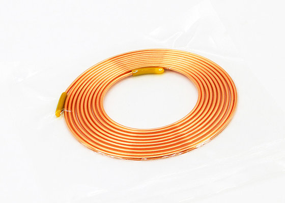 3 / 16 Air Conditioning Copper Pancake Coil Thickness 0.28 - 0.81mm Diameter 4.76mm