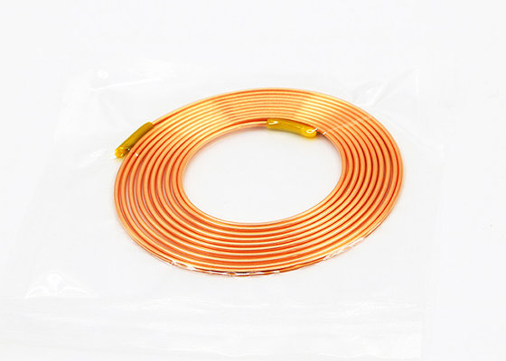 Outer Diameter 1.83 - 3.69 MM Capillary Tube Pancake Copper Coil For Cooling Pipes