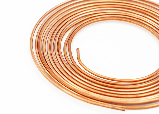 Heat Conduction Aircon Copper Tubing , C11000 / C12000 / C12200 Copper Pipe