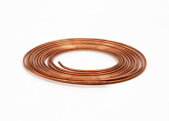 Soft Temper Copper Pancake Coil Pipe High Strength For HVAC OEM Accepted