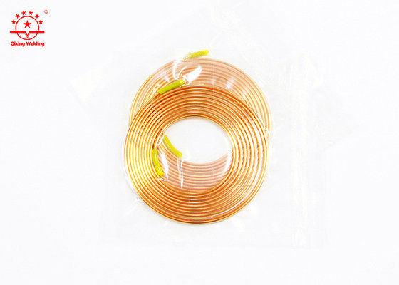 1 / 8 " OD X 50 '' Copper Refrigeration Coil , Brush Surface Copper Tube For Ac