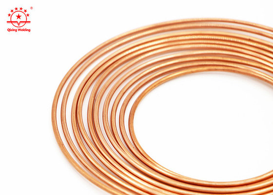 1 / 8 " OD X 50 '' Copper Refrigeration Coil , Brush Surface Copper Tube For Ac
