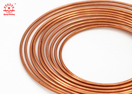 1 / 8 " OD X 50 '' Copper Refrigeration Coil , Brush Surface Copper Tube For Ac