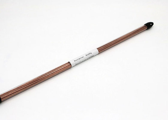 No Flux Phosphorus Copper Round Bar , 0 Silver Heat Sink Brazing Filler Rod