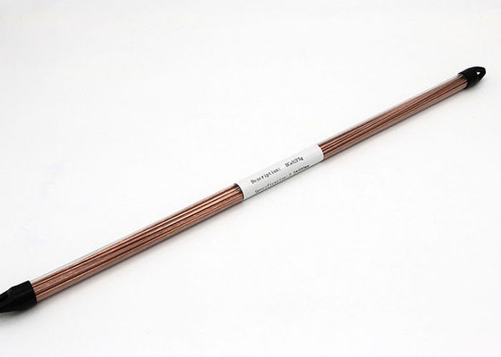 Welded Copper Brazing Rod 450mm - 550mm Size 800 ℃ Liquidus Temperature