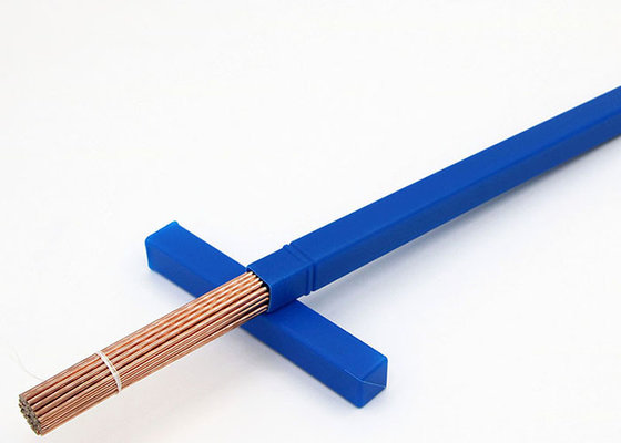 Welded Copper Brazing Rod 450mm - 550mm Size 800 ℃ Liquidus Temperature